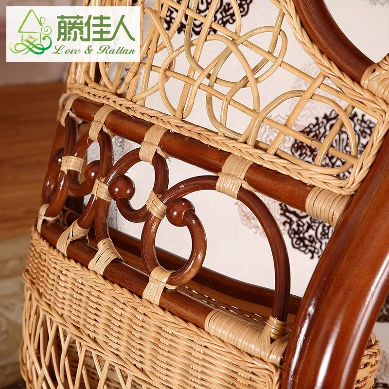 Bamboo Wicker Cane Wooden Hanging Swing Chair Luxury Unique Home Indoor ...