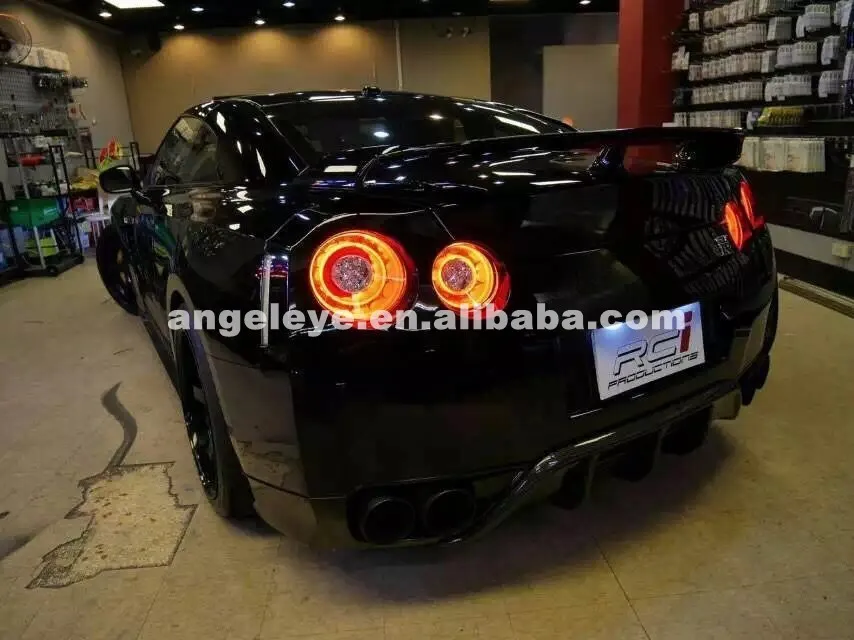 For Nissan Gt-r R35 Gtr Led Tail Lamp Black Housing 2007-up Year Sn ...