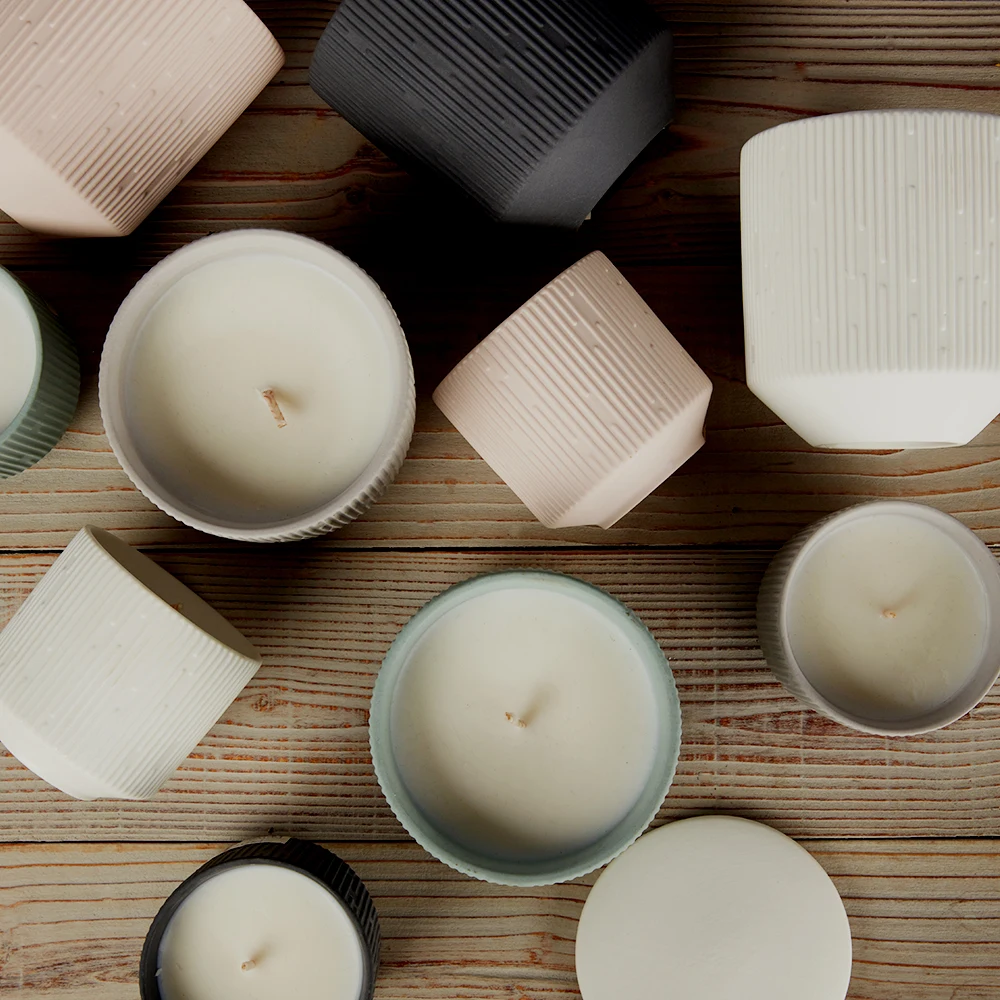 Ybh Nordic Ins Decor Candle Vessels Indoor Custom Matte Empty Candle ...