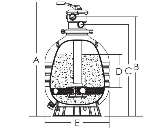 Pool Equipment MFV Series - Efficient Sand Filters