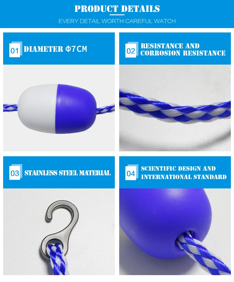 Safety Lane Rope Dividers for Swimming Pool - Floating Rope