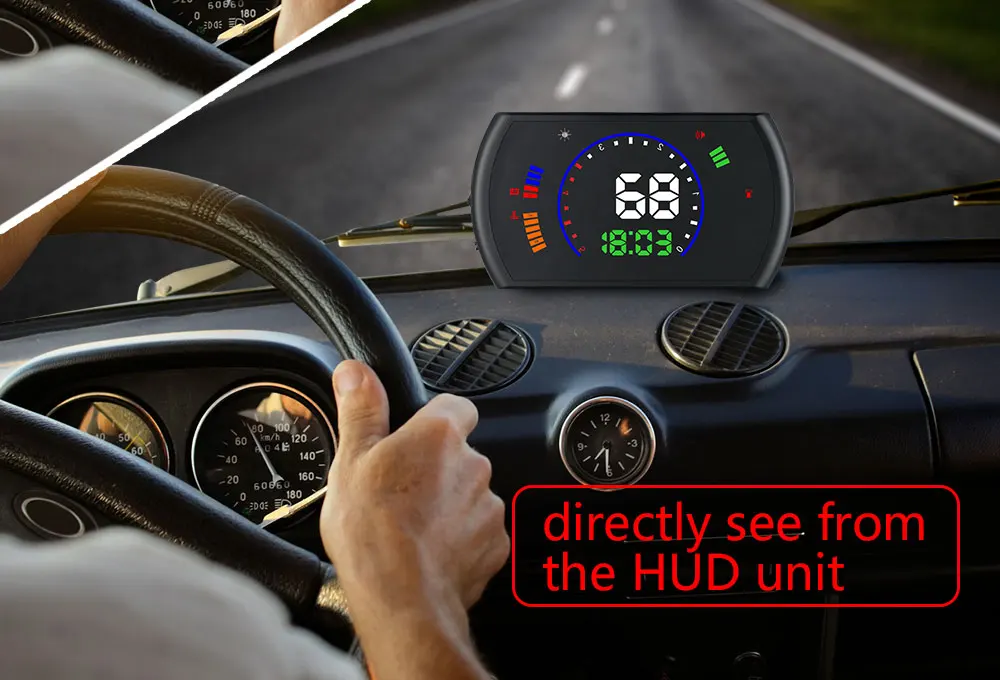 New Arrival S600 Car Hud Head Up Display Speed Meter For Obd2 Gauge ...