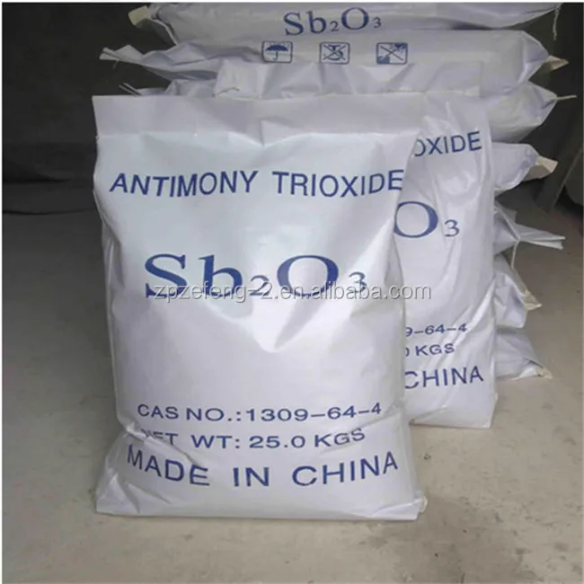 Antimony Trioxide / Antimony(iii) Oxide 99.8% Sb2o3 For Flame Retardant ...