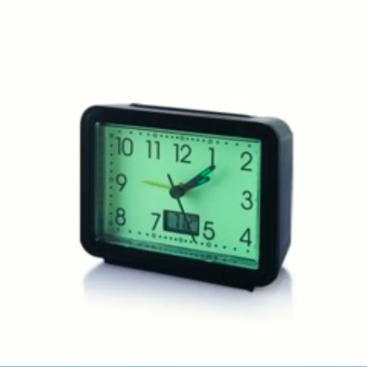 Table Analog Alarm Clock With Digital Temperature - Buy Analog Clock ...