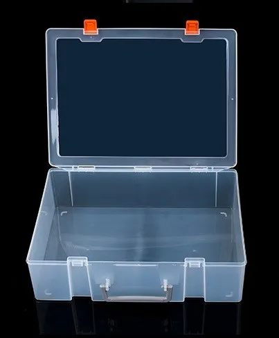 Easy Carrying Plastic Storage Box - Clear & Durable