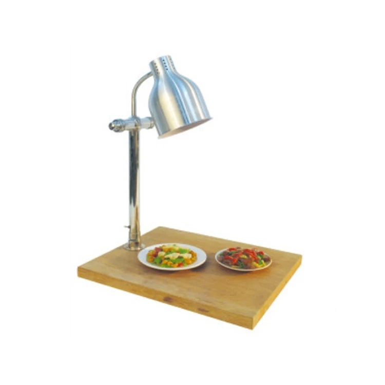 Stainless Steel With Wooden Base Single Head Free Standing Heat Lamp ...