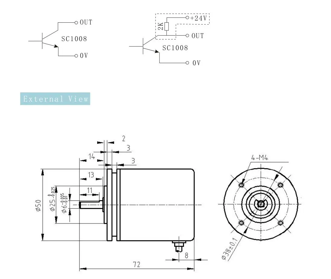 Donghe Low Cost Absolute Encoder Dc5v Parallel Output 12bit Encoders ...
