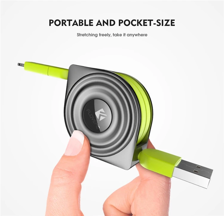 Free Shipping 2 In 1 Retractable Phone Cable For Iphone And Micro Usb ...