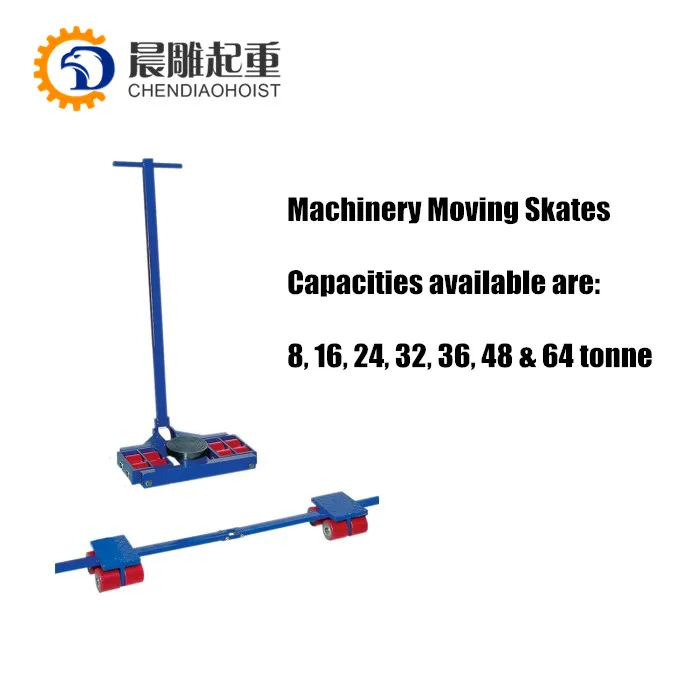 6 Ton Roller Skids 4 Wheels Platform Cargo Transport Pallet Trolley ...