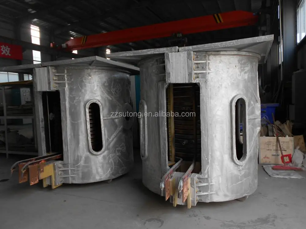 Cast Iron/steel Melting Electric Furnace With Steel Shell 1 Ton ...