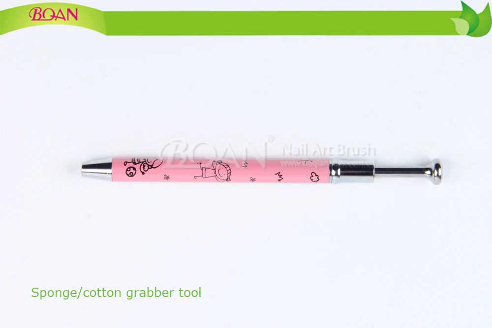 Bqan 2019 New Arrival Pink Metal Cotton Picker Sponge Grabber Nail ...
