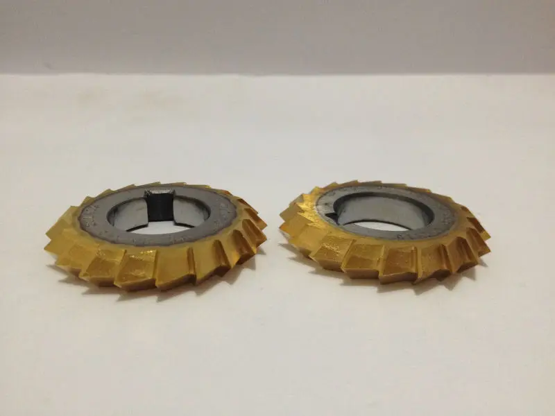 HSS M2 60 Degree Double Equal Angle Milling Cutter with TIN Coating