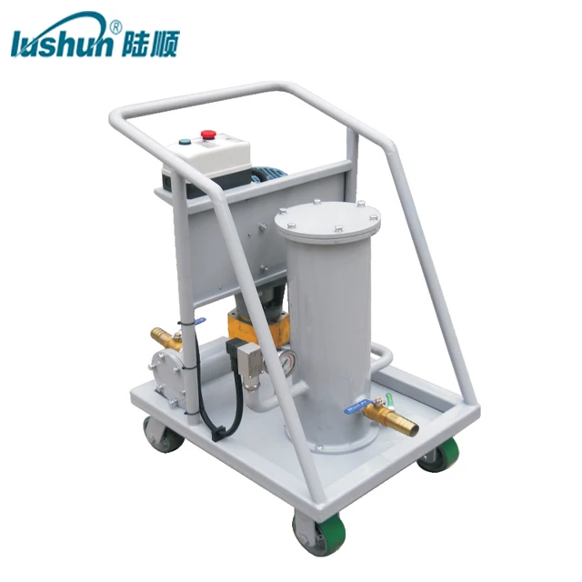 Lushun Jl-100 Portable Lube Oil Filter Cart Hydraulic Oil Flushing Unit ...