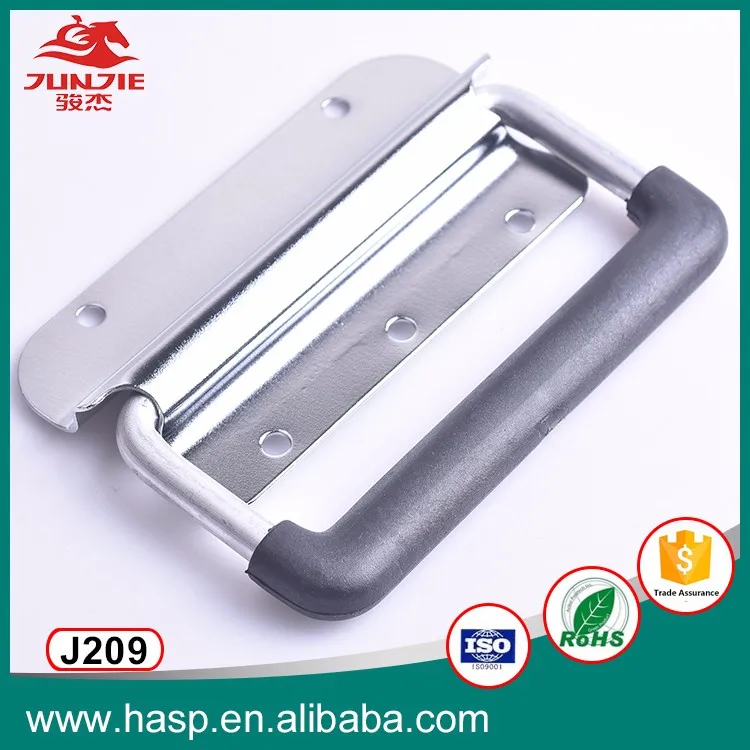 Aluminum Spring Loaded Handle with Black Plastic Case