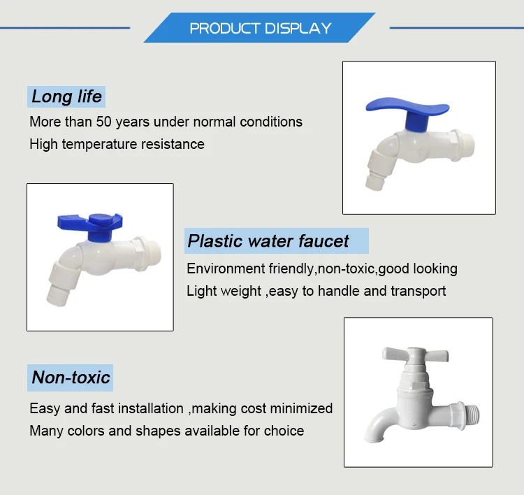 Hot Sell Pvc Plastic Pvc Faucets Water Tap Bathroom And Kitchen Taps ...