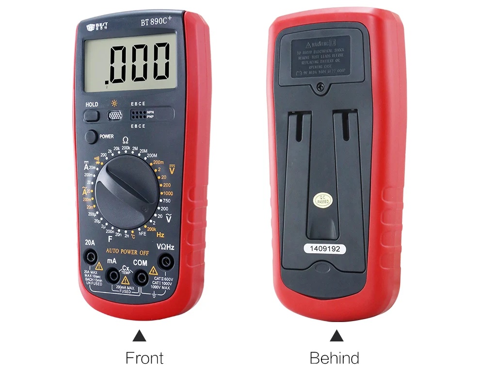 Best-890c+ Latest New Model Oem Standard Digital Multimeter Dt9208a ...
