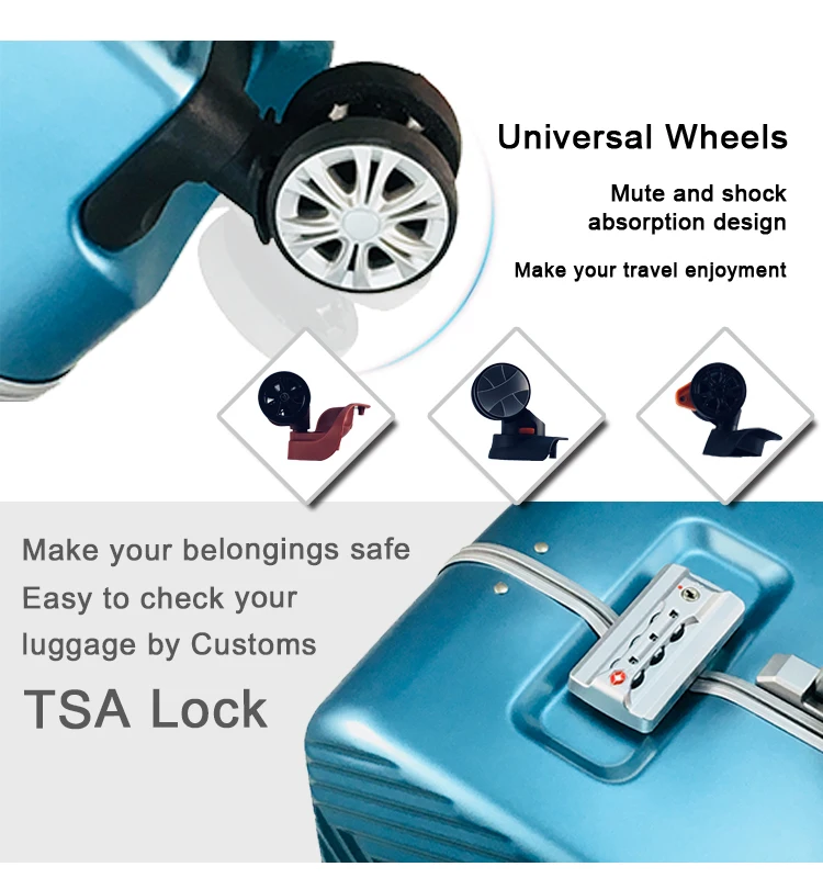 Damao Luggage - Durable ABS Carbon Fiber Suitcase Spinner