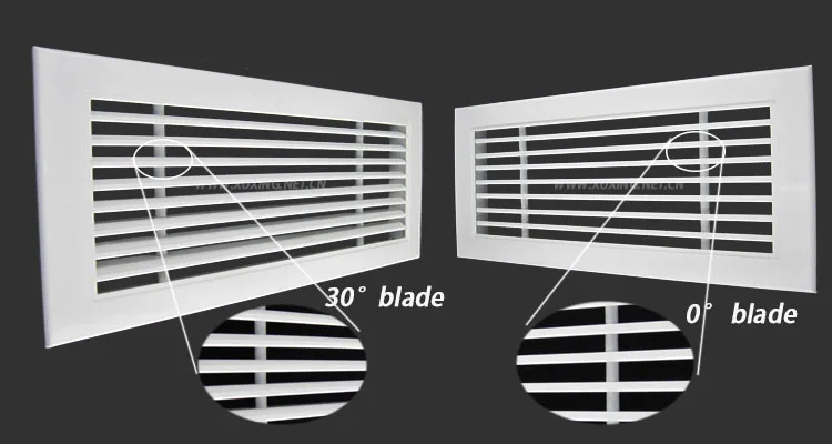 Wall Ceiling 0 Degree 30 Degree Plastic Aluminum Ventilation Grille ...