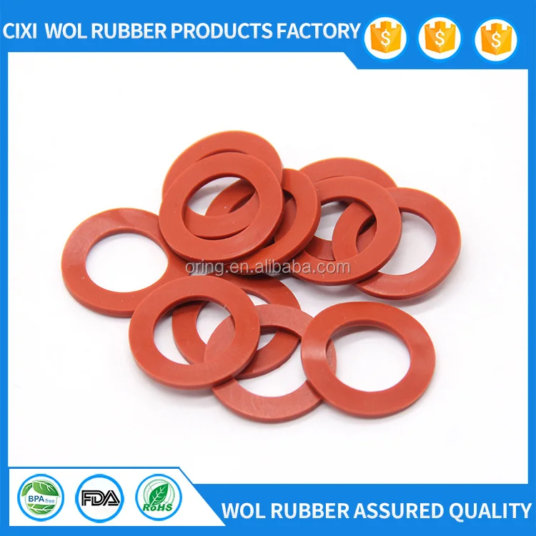 Fda Food-grade Silicone Round Rubber Flat Gasket For Bottles - Buy ...