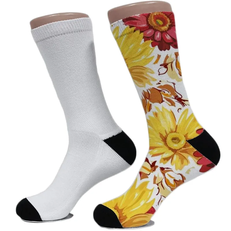Wholesale Plain White Sublimation Print Socks - Buy Socks,White Socks ...