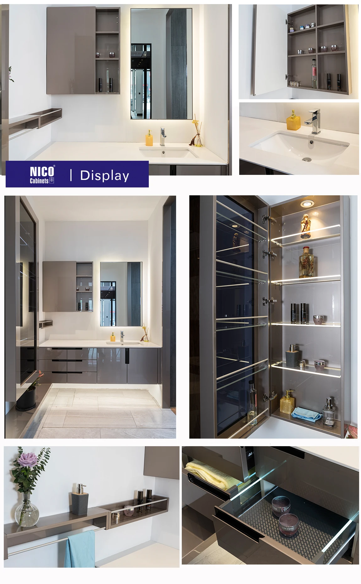 Nicocabinet European Design Home Bathroom Vanity Modern Bathroom Sets ...