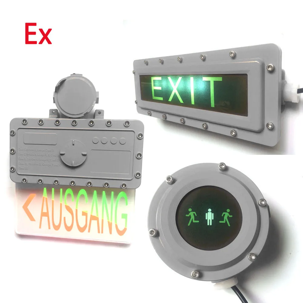Explosion Proof Lighting Lighted Exit Signs For Business With Battery ...