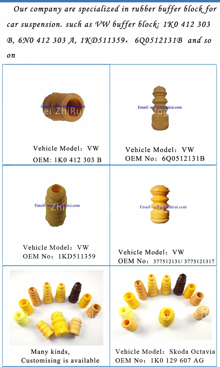 Genuine Rear Shock Absorber Rubber Buffer 1kd511359 For Vw Passat ...