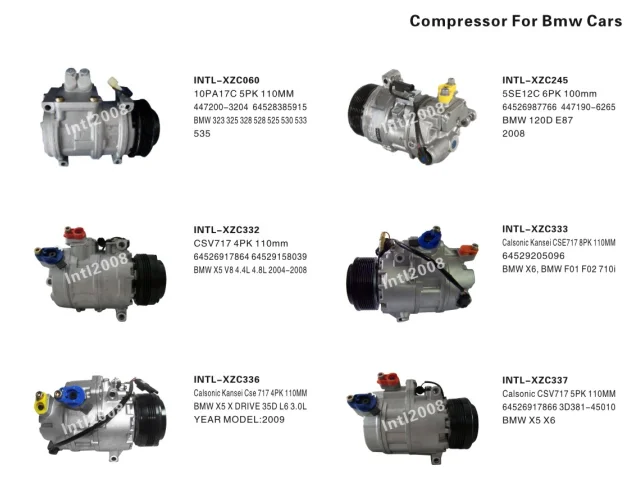 Seiko-seiki SS-811PB4 SS-148DW5 Compressor for BMW 525-735I