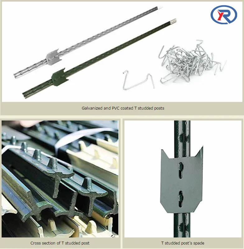 6.5ft Studded T Fence Post - Durable Steel for All Uses