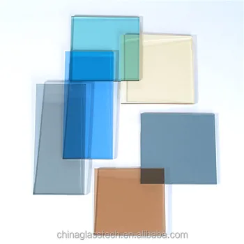 Sunlight Reflective 4-10mm Blue Tempered Glass For Outside Wall - Buy ...