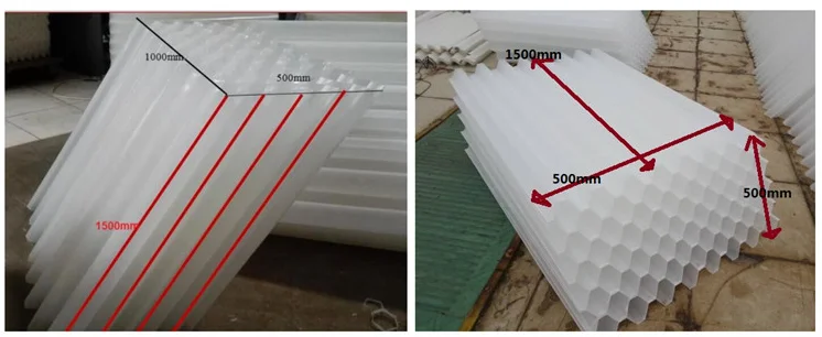 Lamella Clarifier Media Honeycomb Tube Settler FRP/Plastic PVC for ...