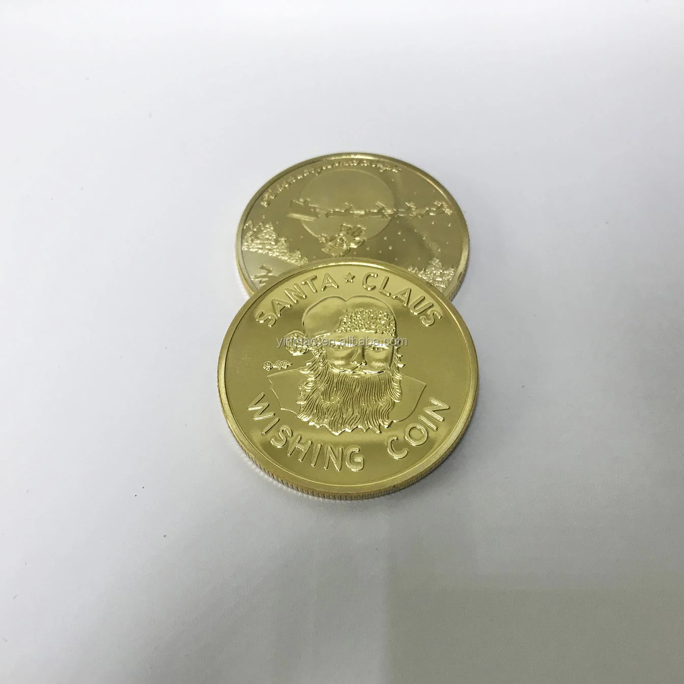 New Wishing Coin Merry Christmas - Santa Claus Gold Coin