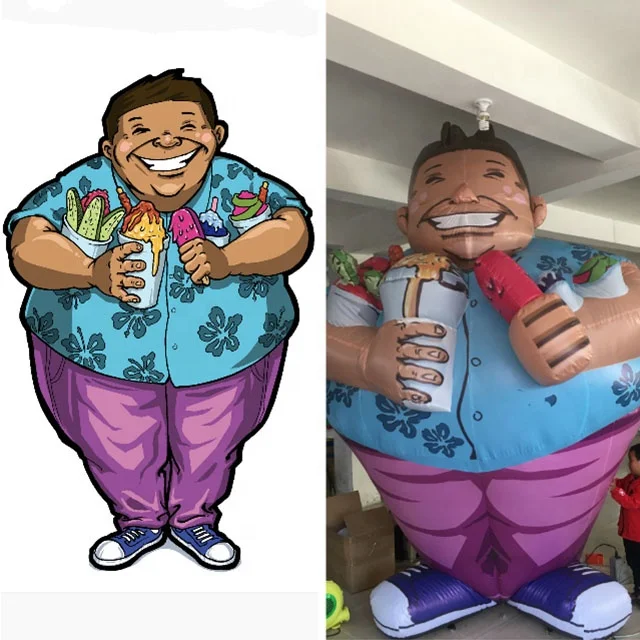 Customized Character Inflatable Cartoon Man Figure For Outdoor Night ...