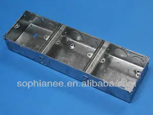 Uae Hotsale 1 Gang 3x3 Metal Electrical Back Boxes Junction Box Bs 4662 ...