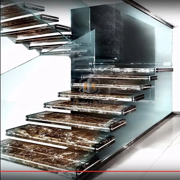 Customized Stairs Wooden Box Tread Wood Floating Staircase - Buy ...