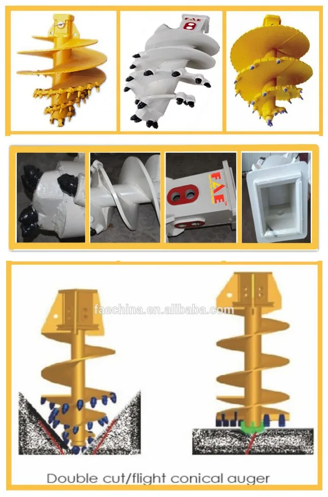 Rock Soil Auger For Hydraulic Piling Rig For Imt,Bauer,Soilmec,Mait,Cmv ...