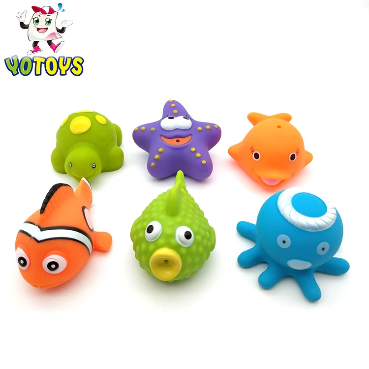Kids Gift Wholesale Pvc Squirt Rubber Octopus Baby Fish Bath Toy - Buy ...