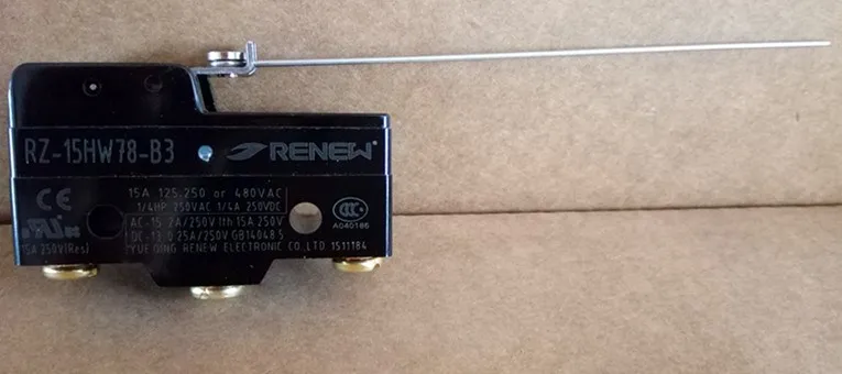 Rz-15hw78-b3 Low Force Wire Hinge Long Lever Micro Switch(110mm Steek ...