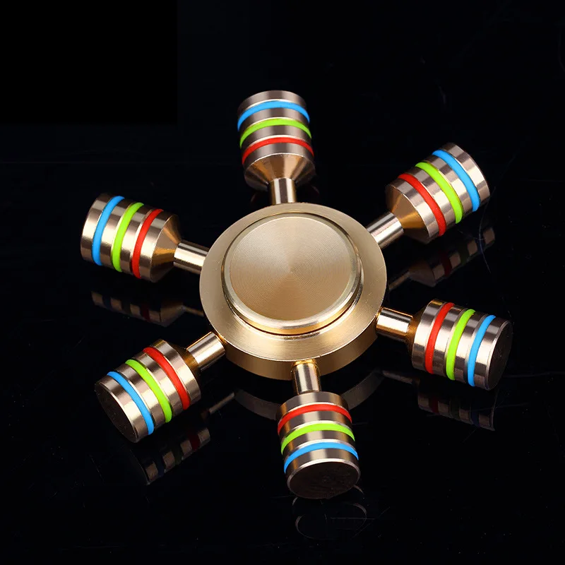 Brass Hexagonal Fidget Spinner Hexa-spinner Detachable Spinners Metal ...