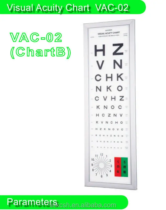 VAC-03 ISO Approved Visual Acuity 3d Eye Chart - LINK