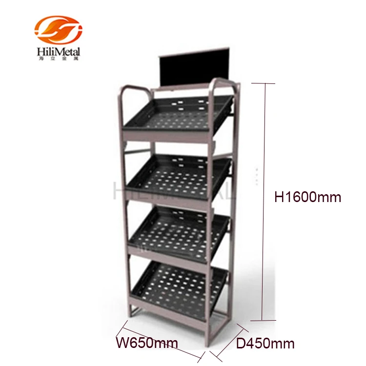 Metal Food Display Rack For Vegetables And Fruits - Buy Display Rack ...