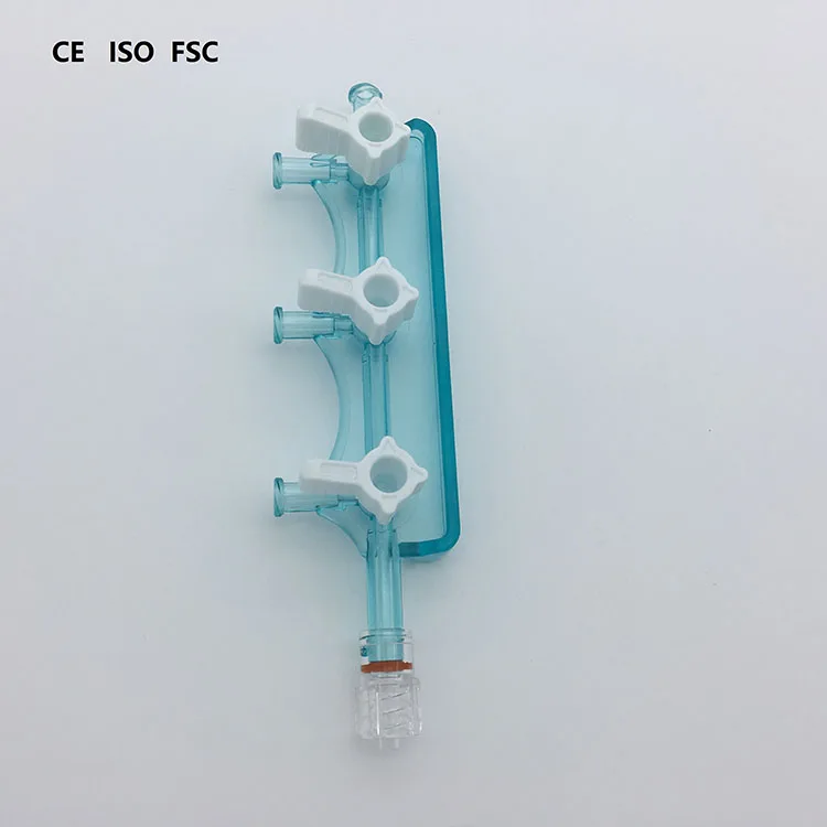 Medical Device Angiography 3 Port Manifold Kit - Anntom