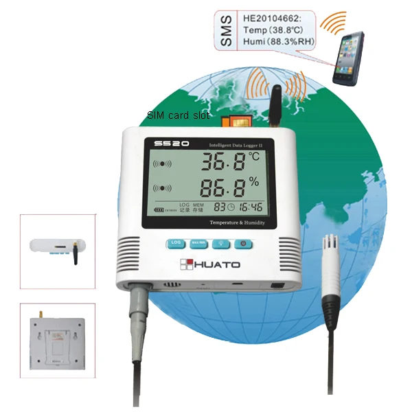 New Temperature Humidity Data Logger With Phone Sms Alarming Support 4g ...