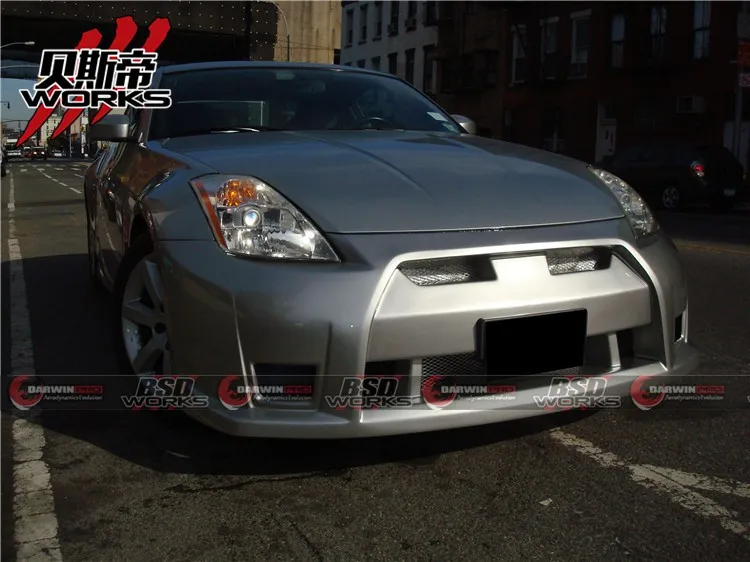 Darwinpro Gtr Style Carbon Fiber Front Bumper For 03-08 350z - Buy ...