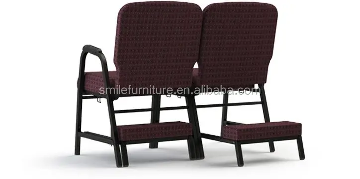 Wholesale Cheap Metal Fabric Theatre Chair Padded Interlocking Church Chairs With Kneelers - Buy ...