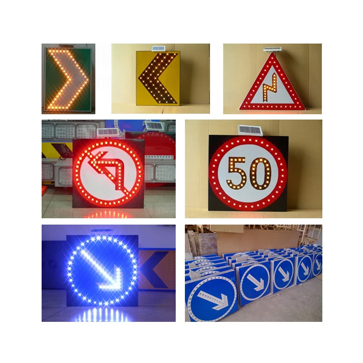 Road Safety Arrow Led Directional Signage / Solar Arrow Board - Buy ...