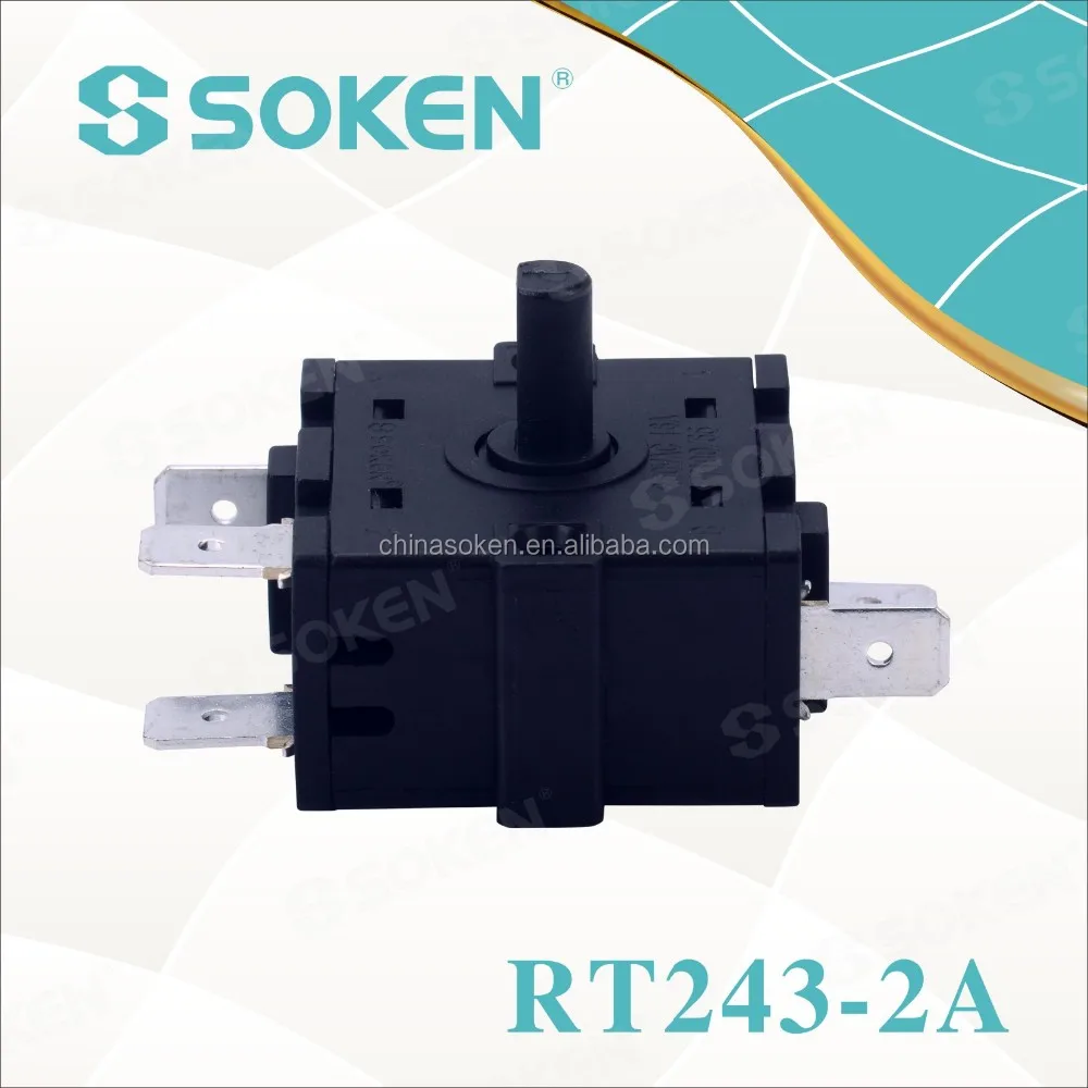 Soken Brand Appliance Electric 5 Position Rotary Selector Switch 16a ...