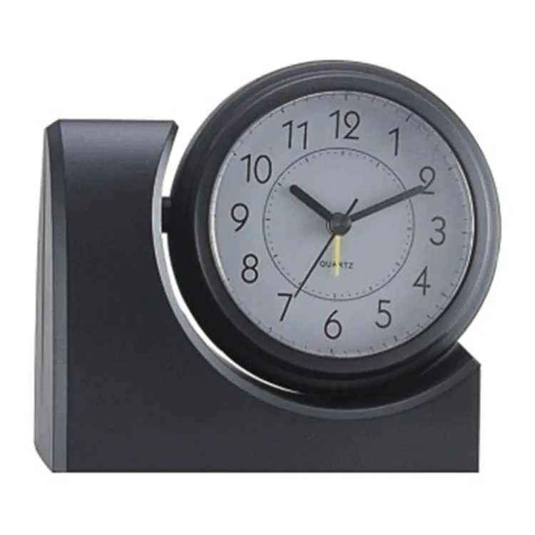 Analog Sweep Alarm Table Clock Desktop Swivel Clock Gift - Buy ...