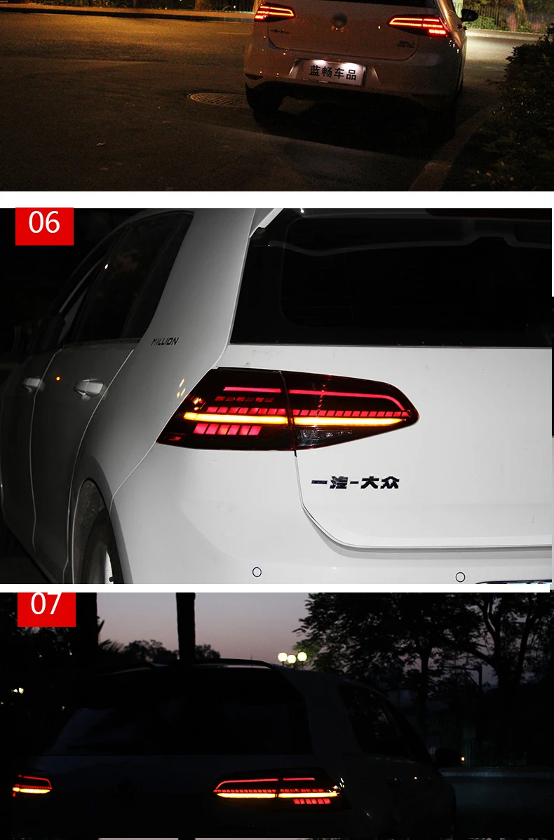 Golf7.5 Mk7.5 Led Tail Rear Lights For Volkswagen Golf 7 Mk7 Golf7 All ...