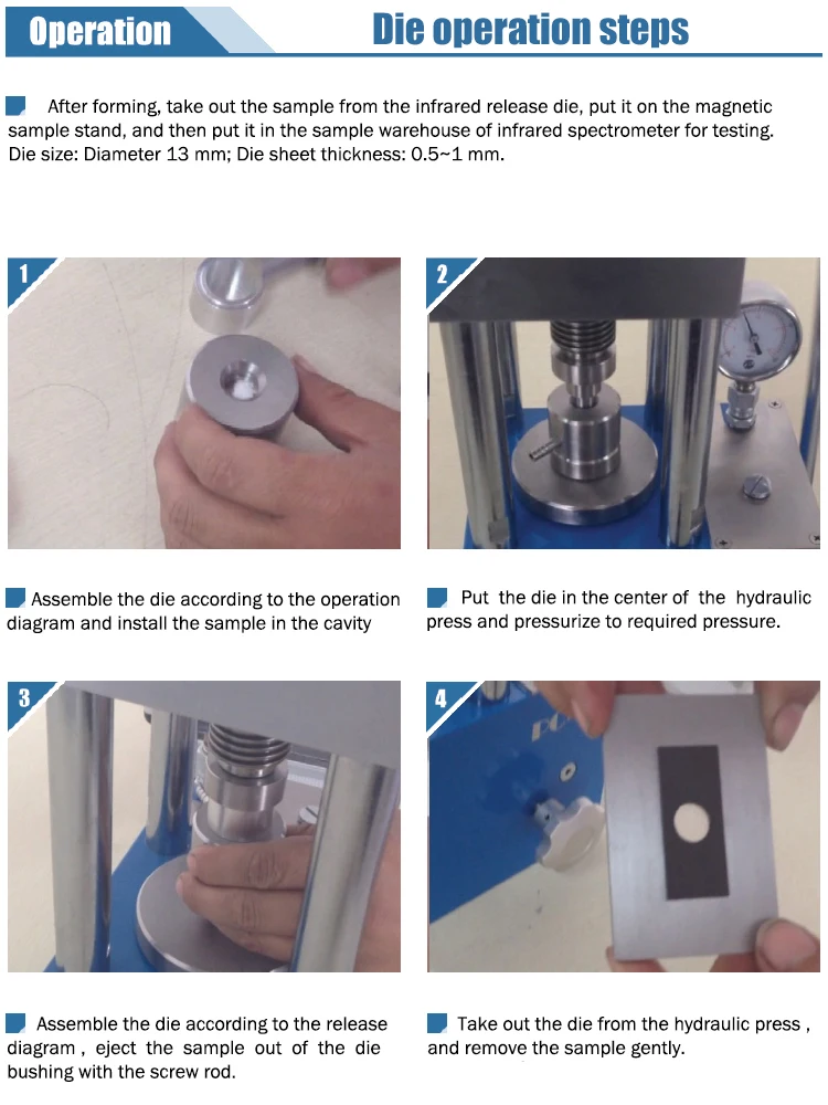 KBr Pellet Pressing Die Kit - Essential Tool for Efficient Pelletizing ...
